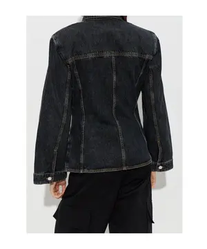 IRO PARIS Long-sleeved Denim Jacket With Metal Buttons