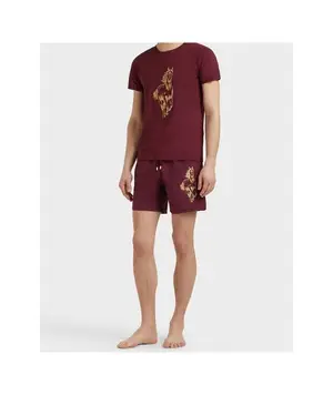 Vilebrequin Embroidered Year Of The Horse Swim Shorts - Red