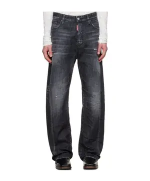 Dsquared2 Belt Loop Jeans - Black