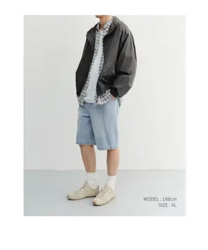 DUNST Zip-up Hooded Raglan Sleeve Jacket