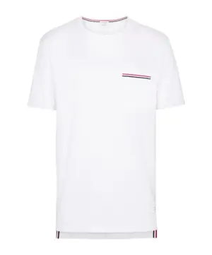 Thom Browne Thom Browne Striped Trim Pocket T-Shirt No
