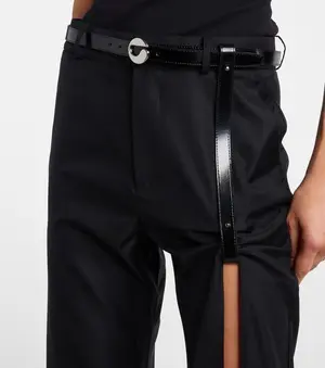 Coperni Straight Leg Trousers With Detachable Belt