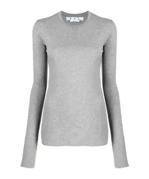 Off-White Diag-stripe Long-sleeve T-shirt - Grey