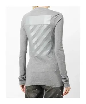 Off-White Diag-stripe Long-sleeve T-shirt - Grey