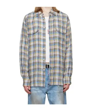 Dsquared2 Plaid Shirt - Gray