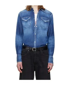 Dsquared2 Long-sleeved Denim Shirt - Blue