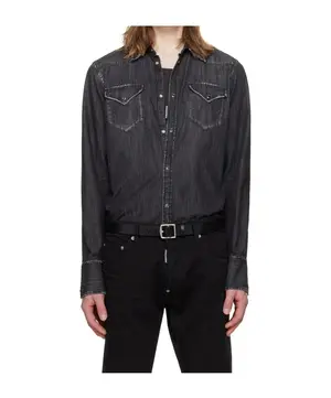 Dsquared2 Western Long-sleeved Denim Shirt