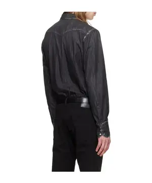 Dsquared2 Western Long-sleeved Denim Shirt