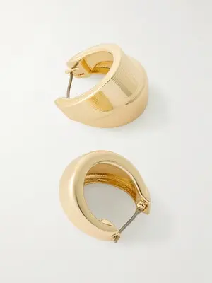 ROXANNE ASSOULIN Tone Criss-cross Hoop Earrings