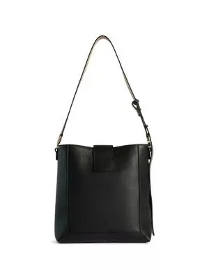 ALVIERO MARTINI 1° CLASSE Grained Shoulder Bag With Logo Plaque