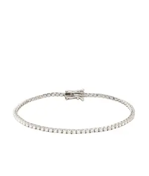 STONE AND STRAND 14-karat White Diamond Tennis Bracelet - Gold