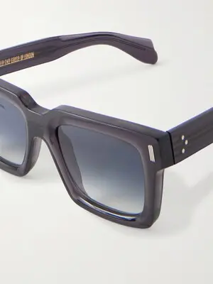 CUTLER AND GROSS Square Frame Acetate Sunglasses