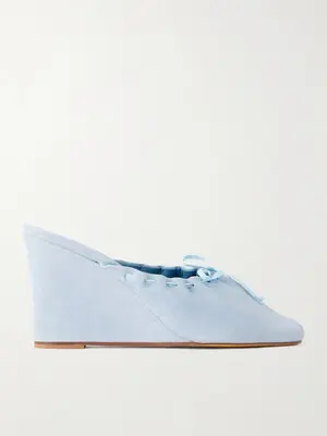MARYAM NASSIR ZADEH 95 Suede Ballet Wedges