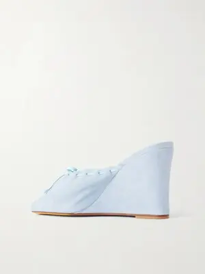 MARYAM NASSIR ZADEH 95 Suede Ballet Wedges