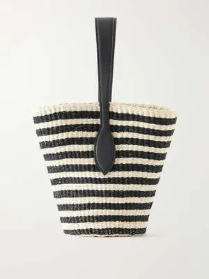 LIFFNER Liffner Sprout Striped Sisal Bucket Bag Multi
