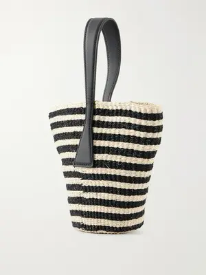 LIFFNER Sprout Striped Sisal Shoulder Bag - Neutrals