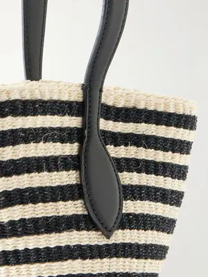 LIFFNER Sprout Striped Sisal Shoulder Bag - Neutrals