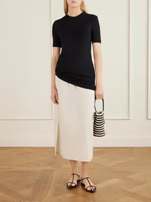 LIFFNER Sprout Striped Sisal Bucket Bag - Neutrals