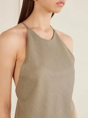 Calvin Klein Erin Wool-blend Twill Tank