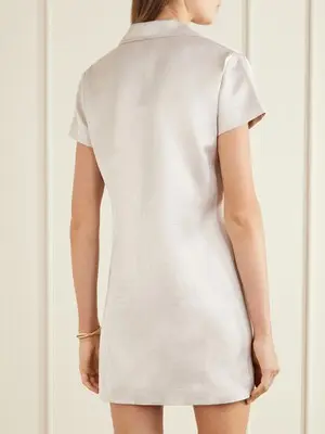 Bernadette York Dupioni Mini Shirt Dress