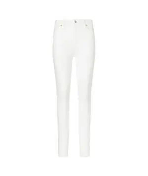 FRAME Le High Skinny High-rise Jeans - White