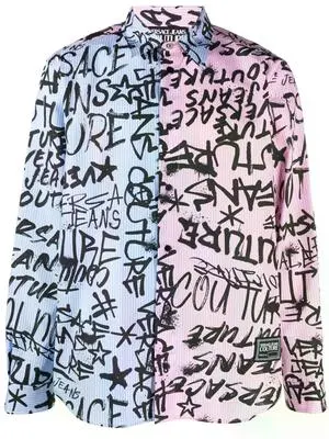 Versace Logo-print Cotton Shirt