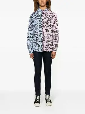Versace Logo-print Cotton Shirt