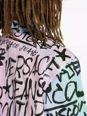 Versace Logo-print Cotton Shirt