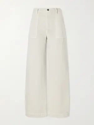 FRAME High Rise Curve Wide-leg Barrel Jeans - Gray