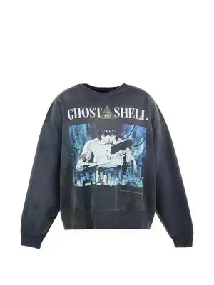 SAINT MXXXXXX Ghost In The Shell Graphic-print Sweatshirt - Black