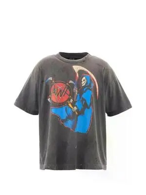 SAINT MXXXXXX Graphic-print T-shirt - Black