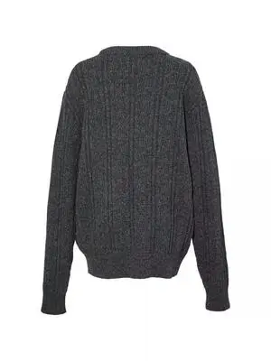 CARNE BOLLENTE Love Affair Patchwork Cable-knit Sweater