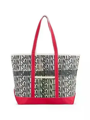 SAINT MXXXXXX Logo Print Tote Bag - Black