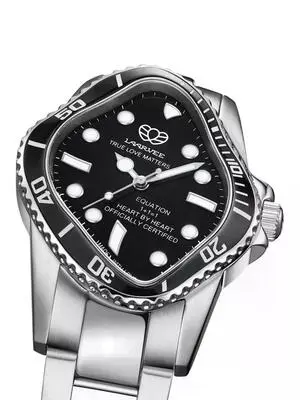 LAARVEE Automatic Watch With Asymmetric Case And Stainless Steel Bracelet