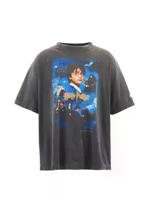 SAINT MXXXXXX X Harry Potter Graphic-print T-shirt - Black