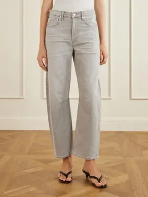Citizens Of Humanity Miro Mid-rise Barrel-leg Jeans In Wash - Gray