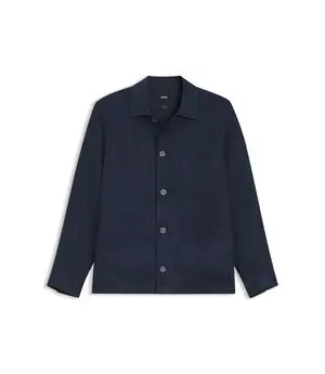 BOSS Relaxed-fit Overshirt In Italian-made Linen Twill