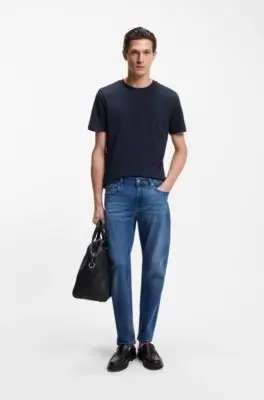 BOSS Regular-fit Jeans In Super-soft Stretch Denim - Blue