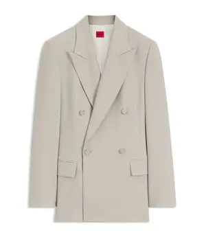 Hugo Double-breasted Relaxed-fit Blazer
