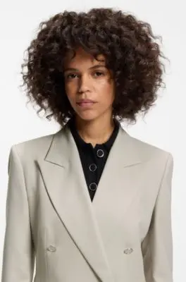 Hugo Double-breasted Relaxed-fit Blazer