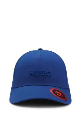 Hugo Cotton Twill Baseball Cap With Embroidered Logo - Light Blue