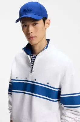 Hugo Cotton Twill Baseball Cap With Embroidered Logo - Light Blue
