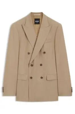 BOSS Slim-fit Virgin Wool Serge Jacket