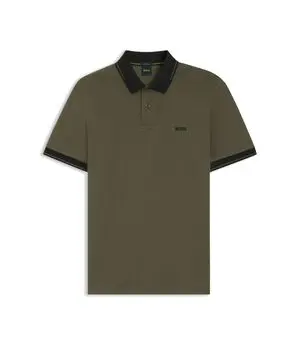 BOSS Slim-fit Cotton Polo Shirt - Light Green