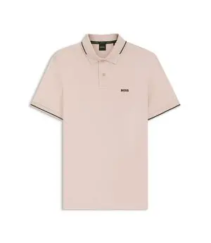 BOSS Slim-fit Cotton Polo Shirt Light Orange