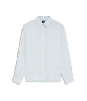 BOSS Regular-fit Linen Button-down Shirt