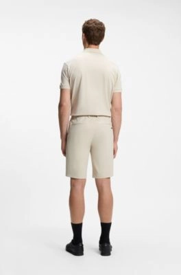 BOSS Active Water-repellent Four-way Stretch Shorts - Light Beige