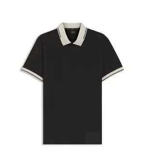 BOSS Slim-fit Cotton Polo Shirt - Black