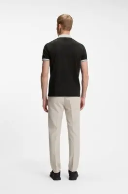 BOSS Slim-fit Cotton Polo Shirt - Black