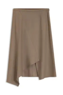 BOSS A-line Skirt With Asymmetrical Hem